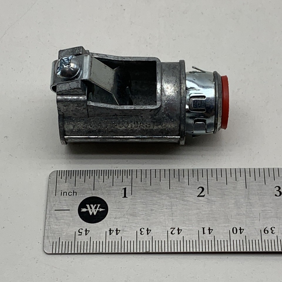 (4-Pack) Arlington 5010AST Snap-In 1/2" MC Flex Cable Conduit Connector ...