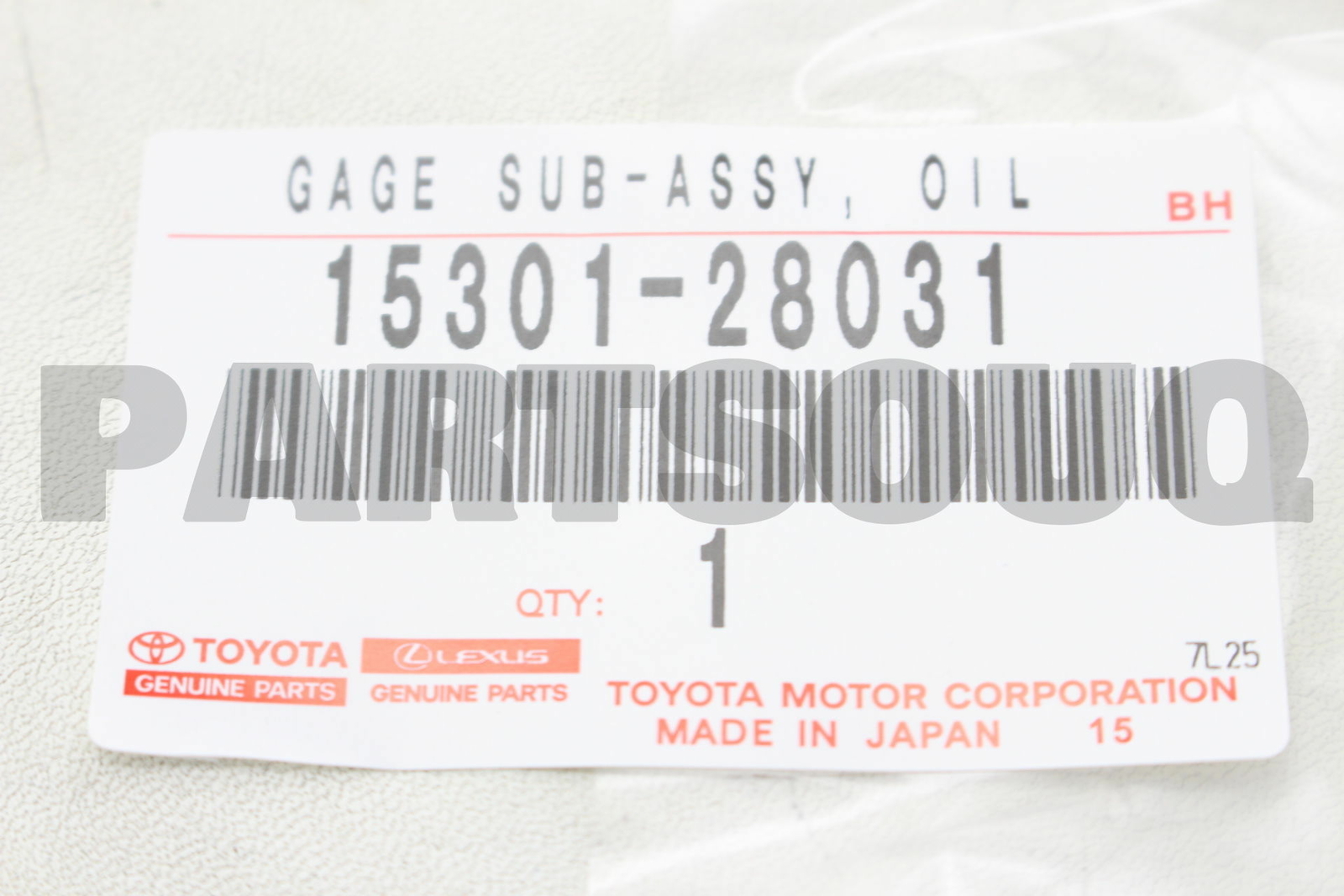 1530128031 Genuine Toyota GAGE SUB-ASSY, OIL LEVEL 15301-28031 | eBay