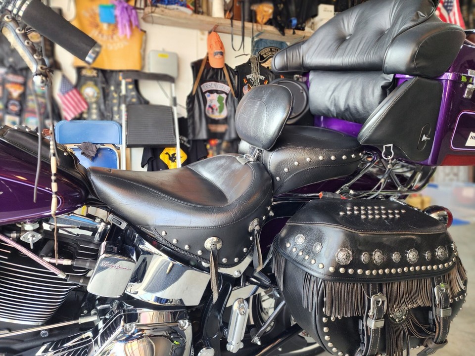 Harley Davidson TallBoy seat Softail Springer Heritage | eBay