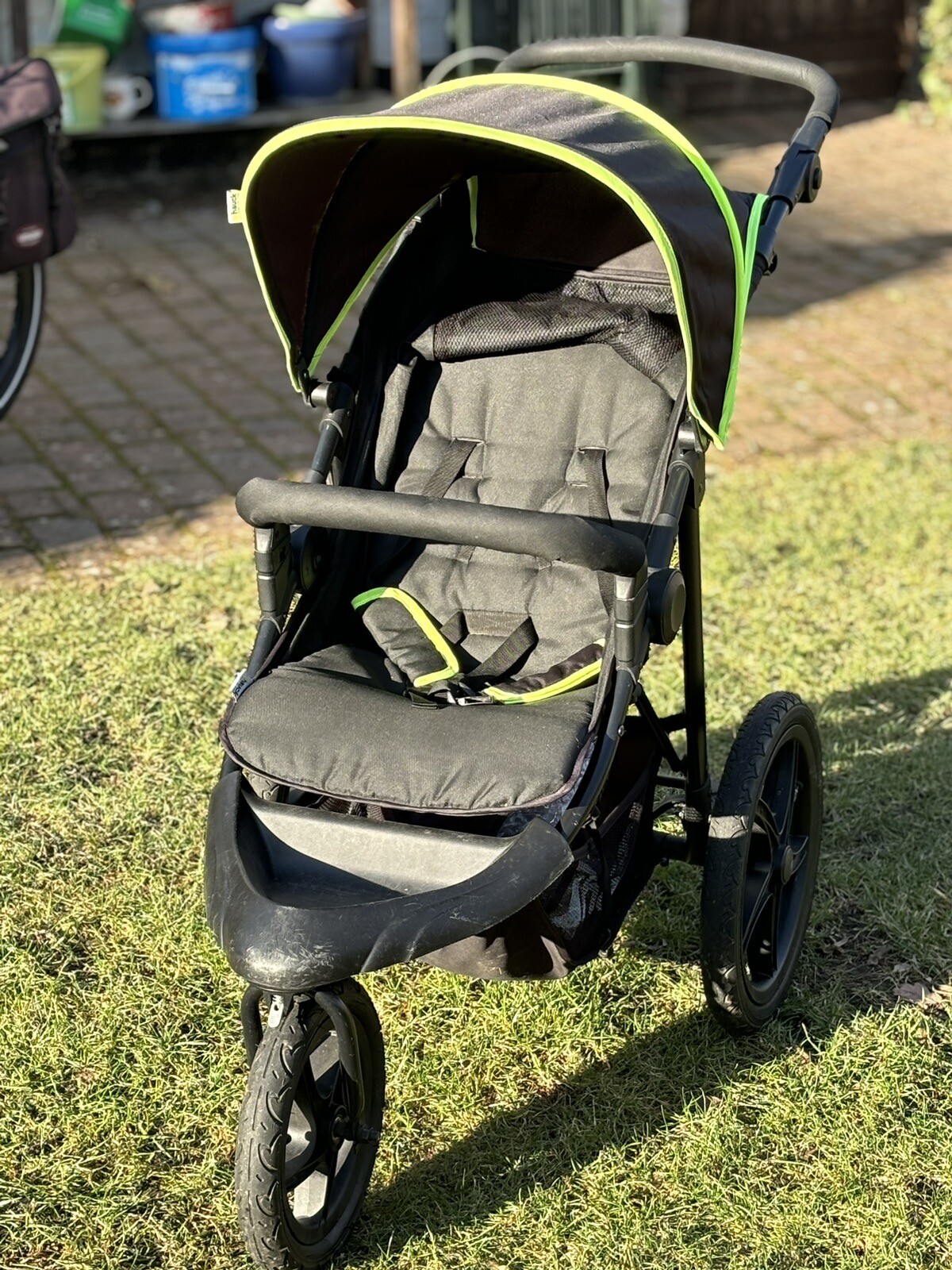 hauck Runner Dreirad-Kinderwagen - Black/Neon Yellow online kaufen | eBay