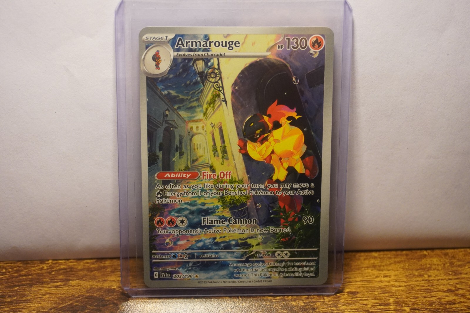 Pokémon TCG Armarouge Scarlet & Violet Base Set 203/198 Holo Full Art ...
