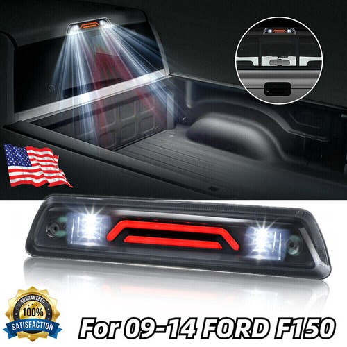 For 09-14 FORD F150 3rd Third Brake Light LED Smoke Rear Reverse Tail ...