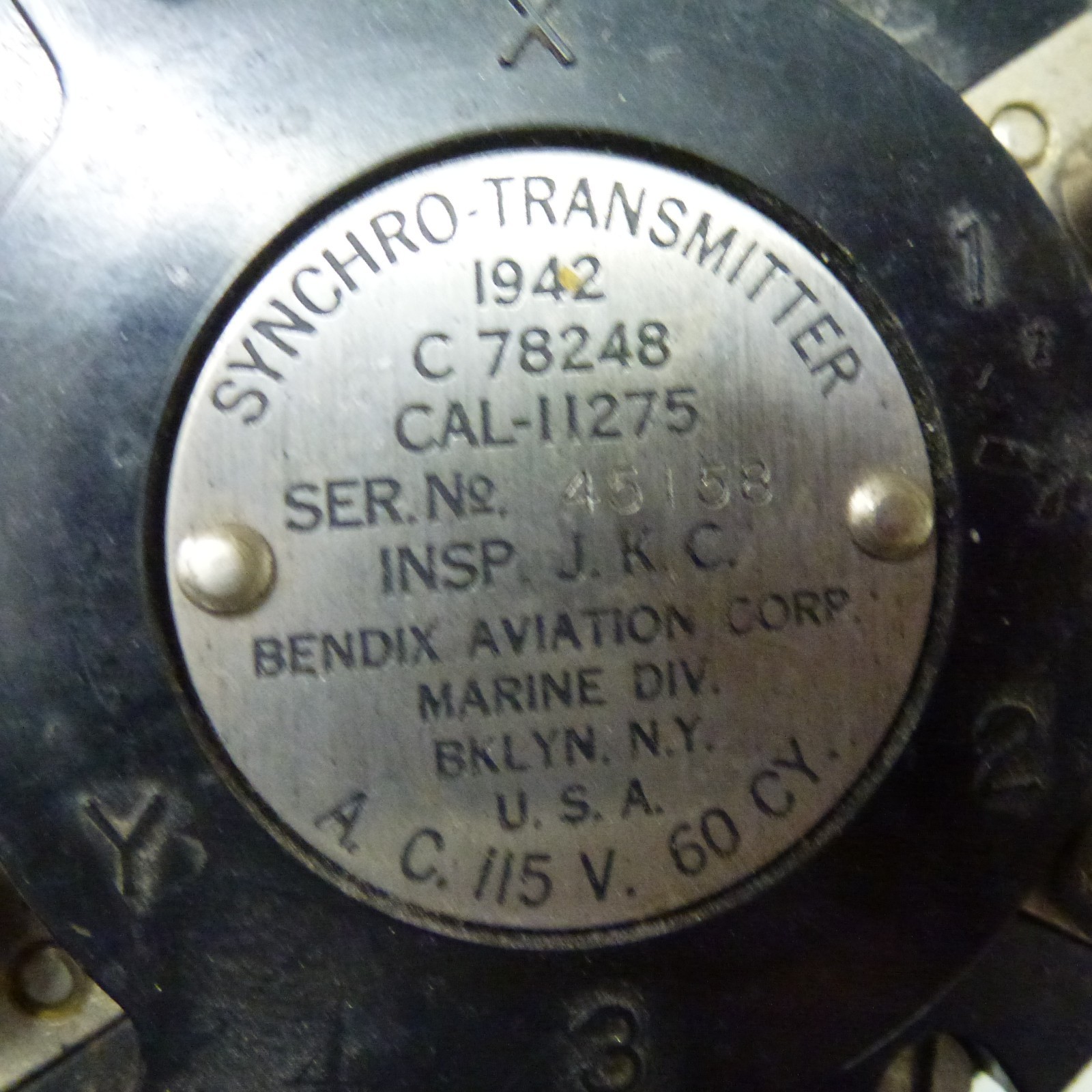 BENDIX AVIATION SYNCHRO DIFFERENTIAL TRANSMITTER-1942 WWII RELIC | eBay