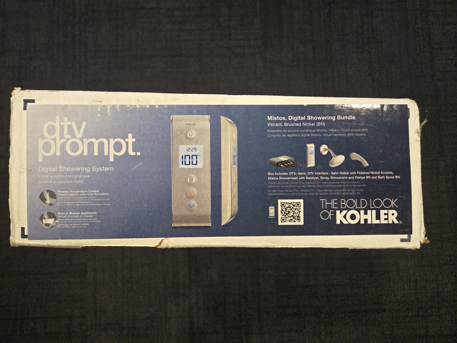 Kohler Mistos DTV Prompt Digital Shower System Brushed Nickel Valve ...