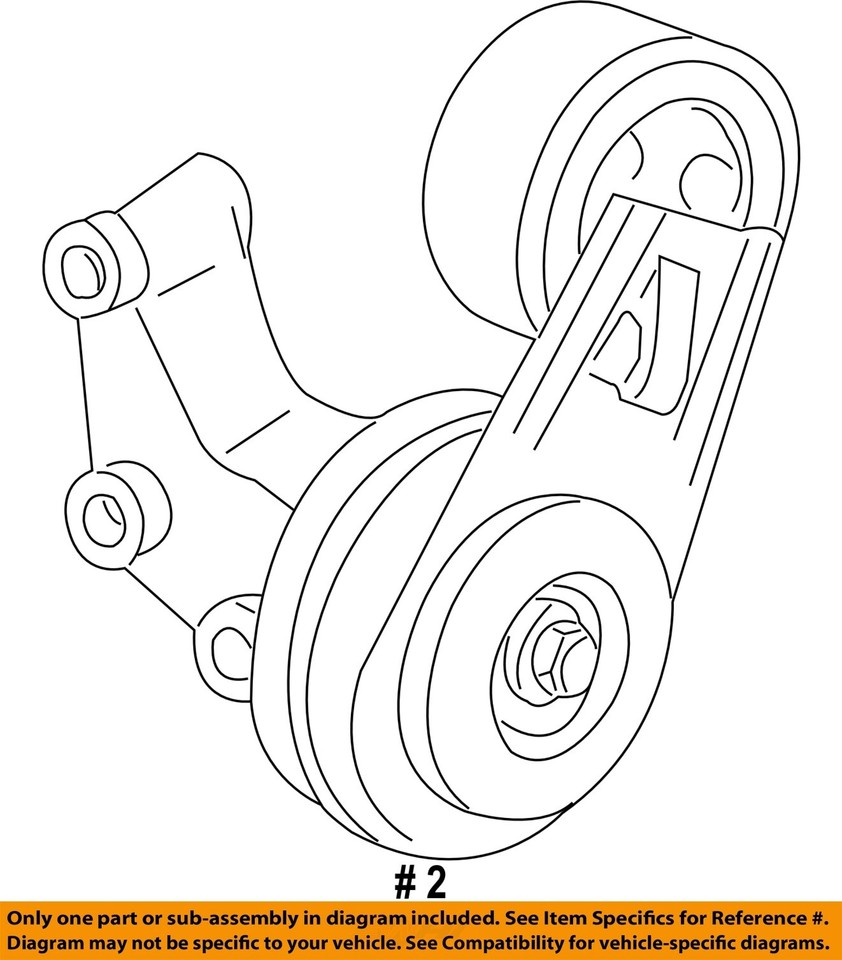 GM OEM-Serpentine Fan Belt Tensioner 10141997 | eBay