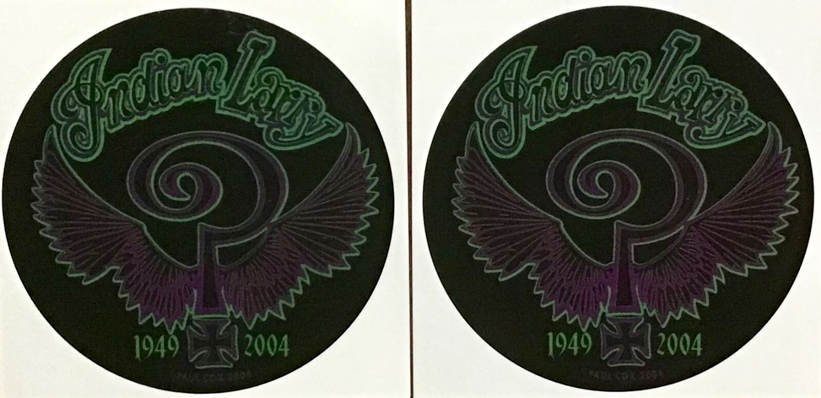 2-PACK INDIAN LARRY HARLEY DAVIDSON CHOPPERRAT FINK STICKER RAT ROD HOT ...