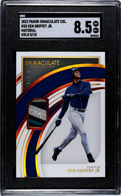 Ken Griffey Jr. 2022 Immaculate Material, Patch Gold 5/10 SGC 8.5 | eBay