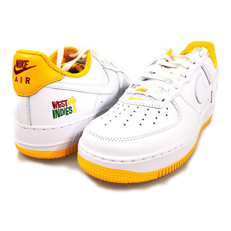 NIKE DX1156-101 AIR FORCE 1 LOW RETRO QS White×yellow US8.5 Genuine ...