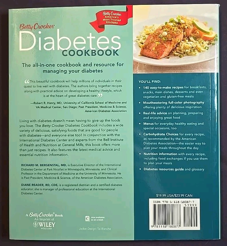 Betty Crocker Diabetes Cookbook: Great-Tasting, Easy Recipes for Every ...