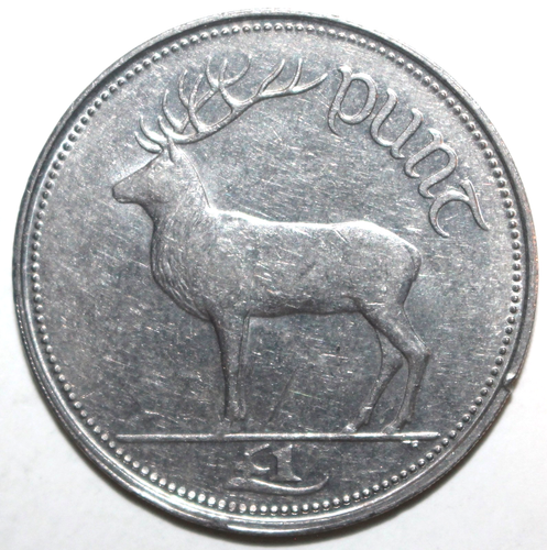 Irish Republic One Punt Coin 1996 KM# 27 Ireland 1 Pound Red Deer | eBay