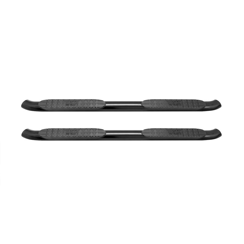 Westin 21-23255 Platinum 4" Oval Nerf Step Bars - Black Powdercoat ...