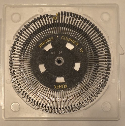 Xerox Diablo 635/60 Memorywriter Printwheel 9R81002 Courier 10 Daisy ...