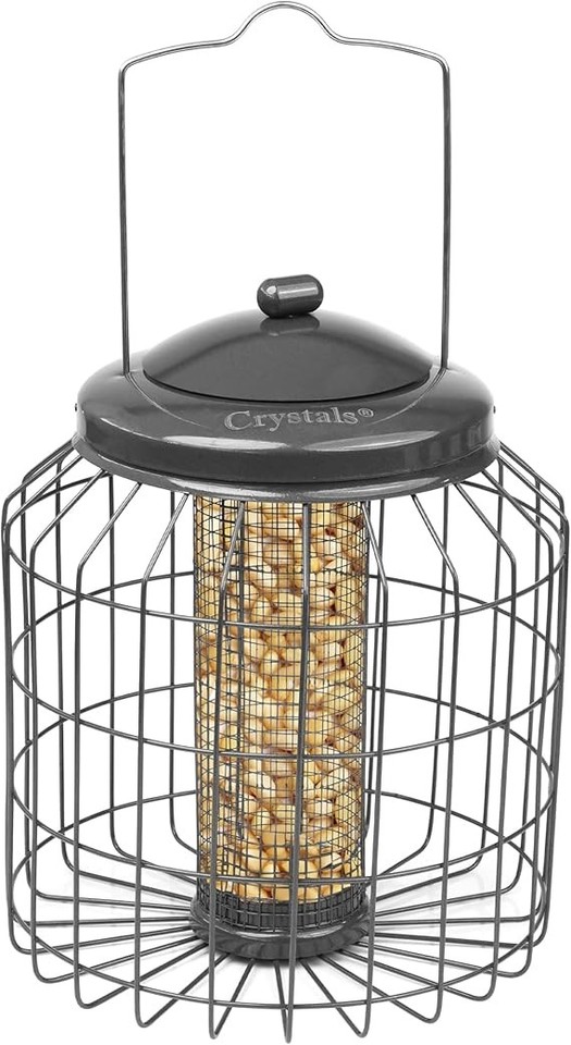 Squirrel Proof Hanging Bird Peanut Fat ball Feeder Heavy Duty Garden ...