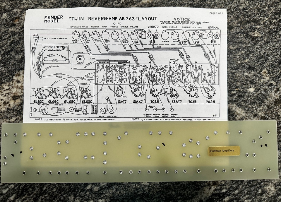 AB763 BlackfaceFender Twin Reverb Hoffman Kit + Upgrades! With ...