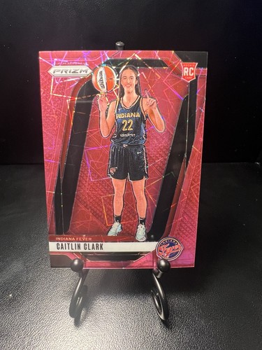 2024 Prizm WNBA Caitlin Clark Pink Velocity Variation RC Rookie 66/79 ...