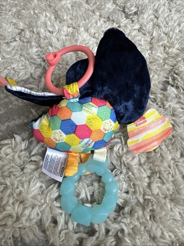 Infantino Blue Parrot Bird Plush Baby Activity Sensory Toy Rattle | eBay