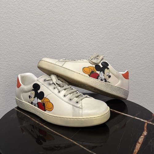Gucci x Disney Mickey Mouse Sneakers, Men’s Size 10, Box & Dust Bag ...