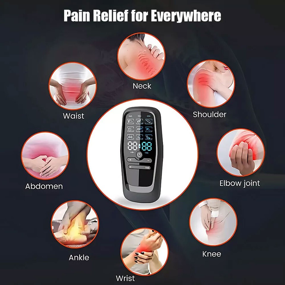 27 Modes Tens Unit Muscle Therapy Pain Relief Stimulator Machine Pulse ...