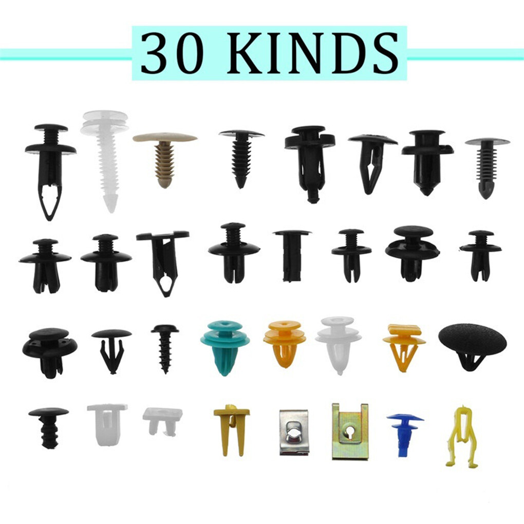 500PCS Mixed Car Door Panel Trim Bumper Fender Retainer Fastener Rivet ...