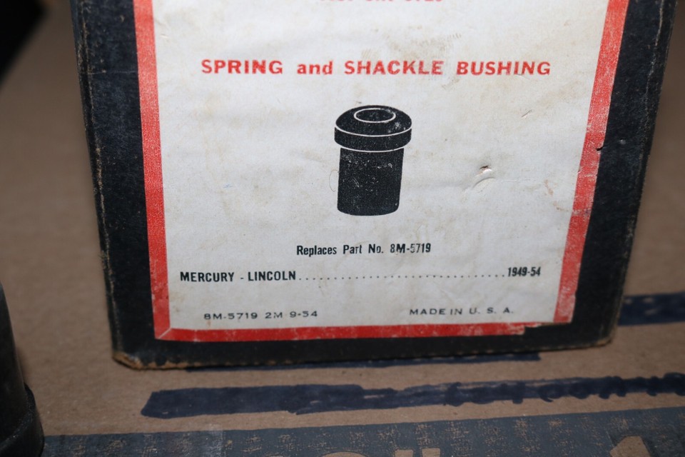 NORS 1949 - 54 Mercury Lincoln spring + shackle bushings lot of 12 8M ...