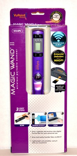 VuPoint Solutions - Magic Wand II Wireless Portable Handheld Scanner ...
