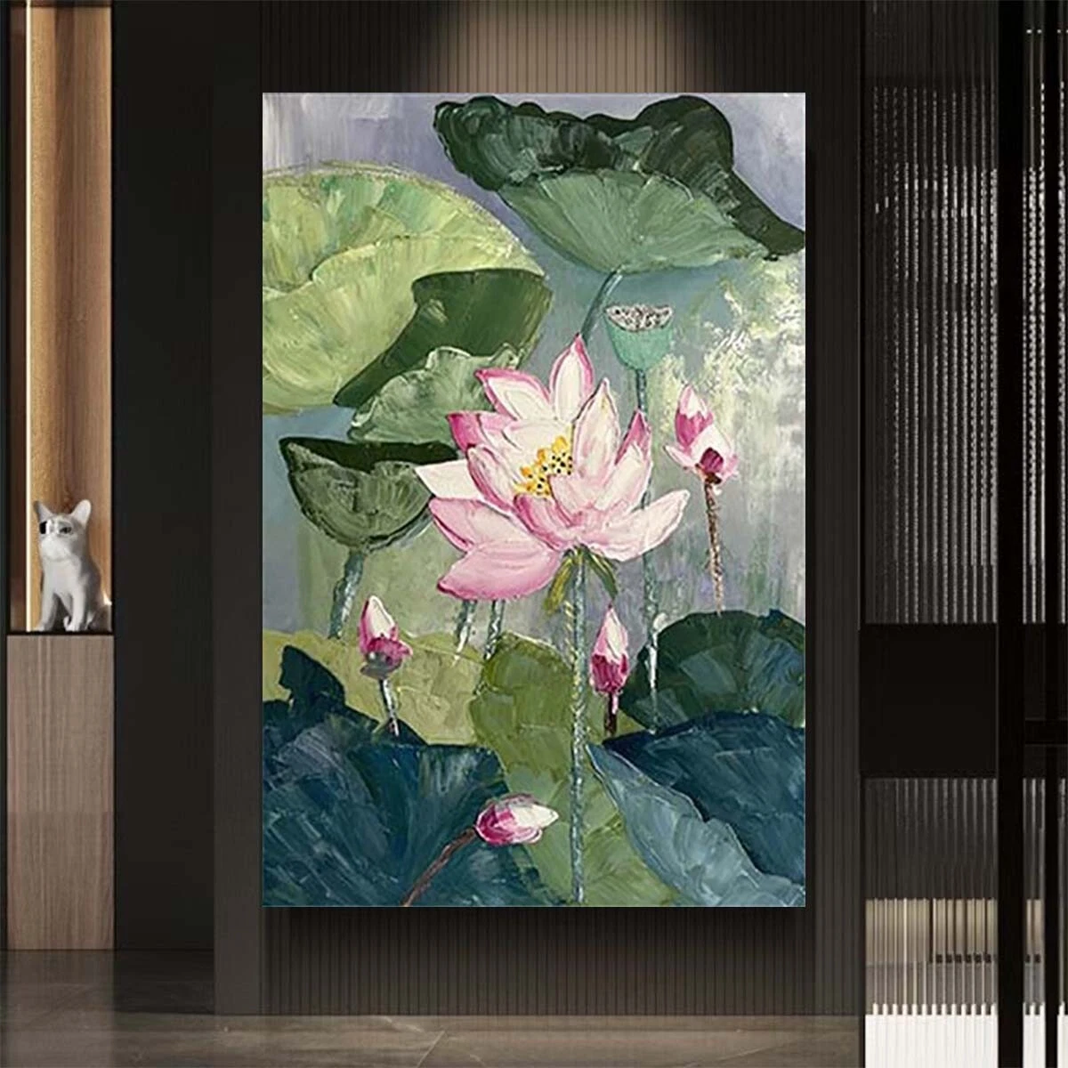 Chinese Lotus Flower Painting