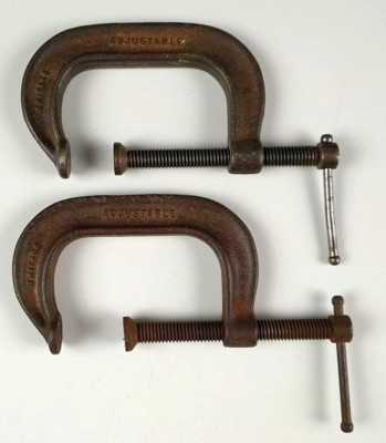 Brinks & Cotton 3 Inch C Clamps 1430 Lot of 2 Adjustable Vintage 271 | eBay