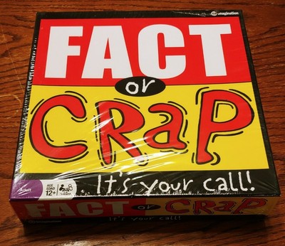 Imagination Fact Or Crap Board Game Family Fun time It's Your Call ...