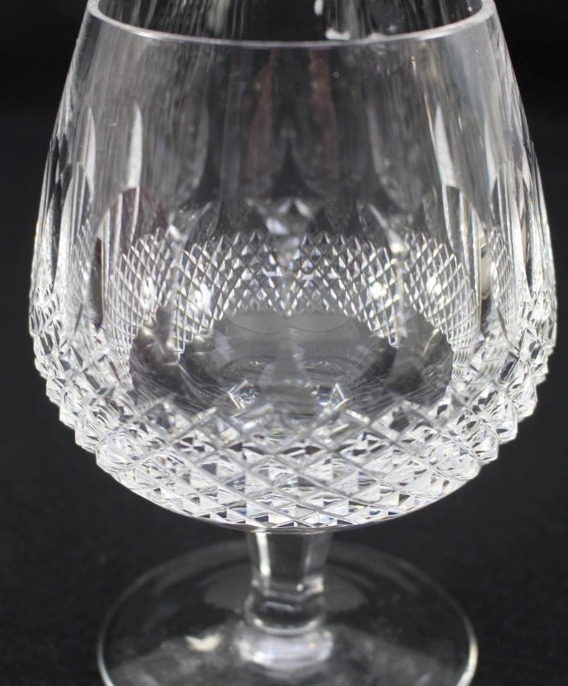 Waterford Crystal Colleen Short Stem Cut Group of 2 Large Brandy Glasses | eBay