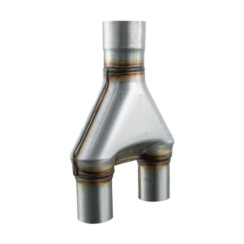 2.75” Single / 2.25" Dual Stainless Steel Y Pipe Adapter Exhaust Pipe ...