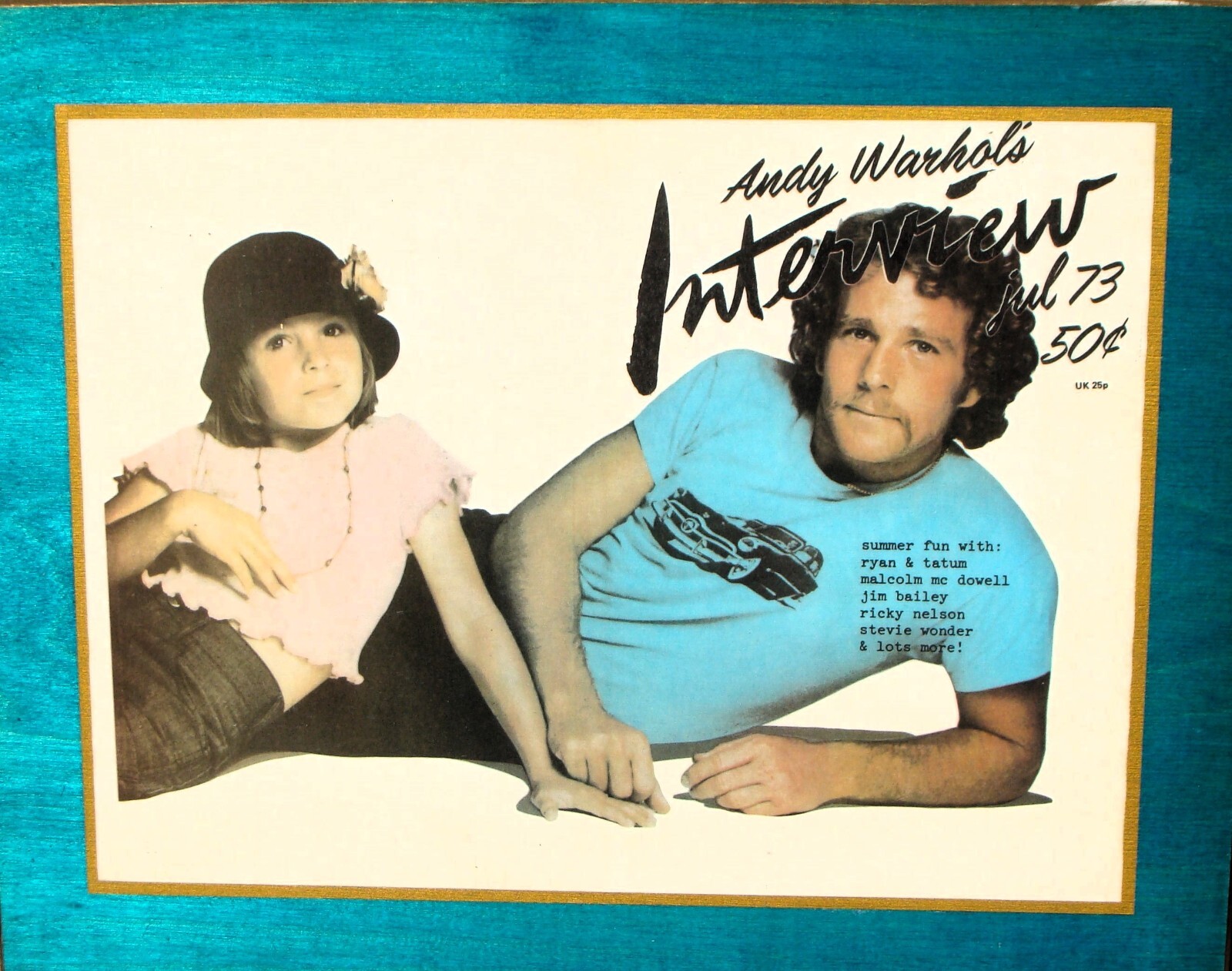 Andy Warhol's Interview Perma Plaque with Ryan & Tatum O'Neil cover | eBay