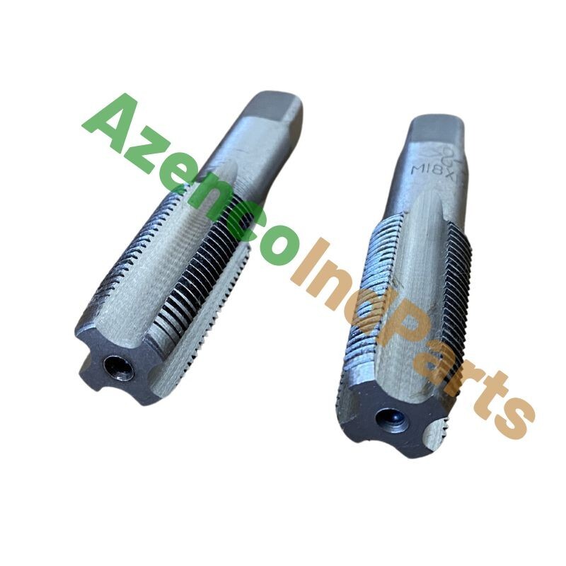 HSS 18mmx1.5 Metric Taper & Plug Tap Right Hand Thread M18x1.5mm Pitch ...