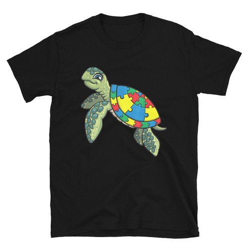 Puzzle Turtle Autistic Support Autism Awareness Gift T-Shirt | eBay