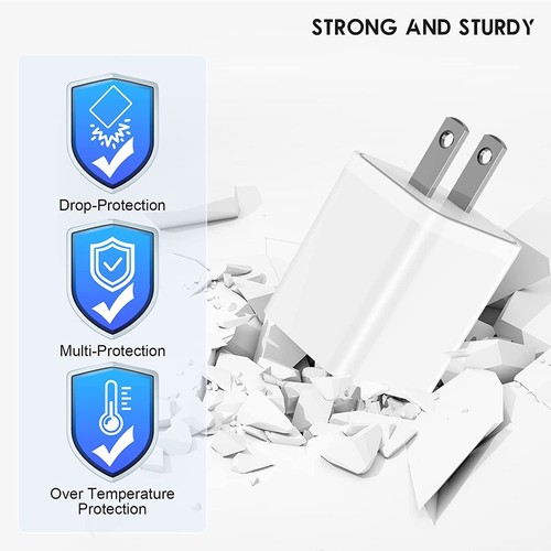 USB Plug USB Wall Charger 2 Pack Dual Port USB Electrical Plug Cube 5V ...