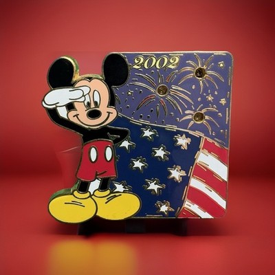 Disney Mickey Mouse Salute Flag Fireworks Pin 12 Mo of Magic | eBay