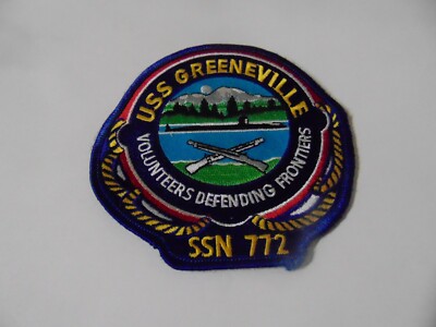 PATCH MILITARY OLDER US NAVY USS GREENEVILLE SSN 772 VOLUNTEERS ...