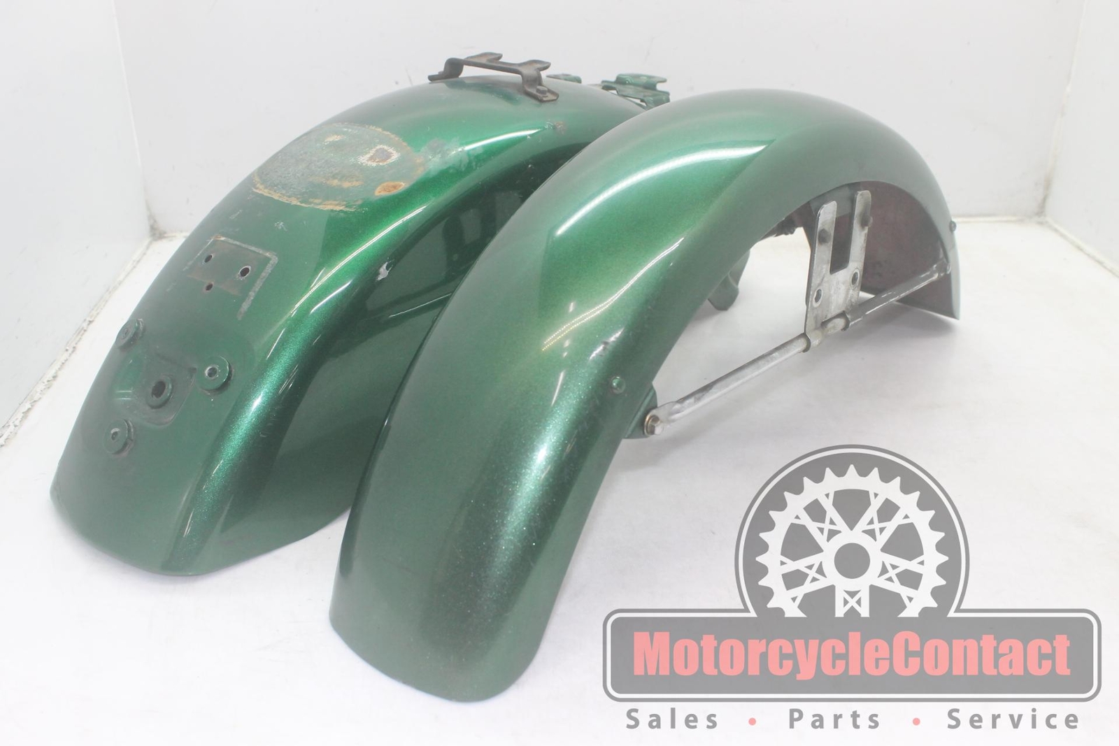 87-89 VULCAN 1500 FRONT REAR BACK WHEEL FENDER OEM METAL PAIR REPAINTED ...