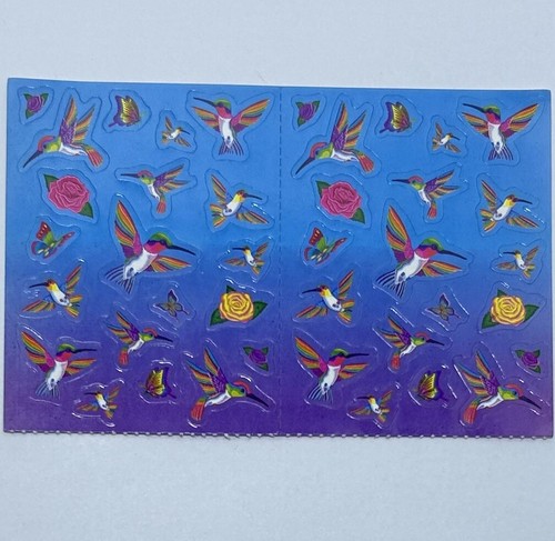 Vintage Lisa Frank Dashly the Hummingbird Stickers - Half Sheet / 2 ...