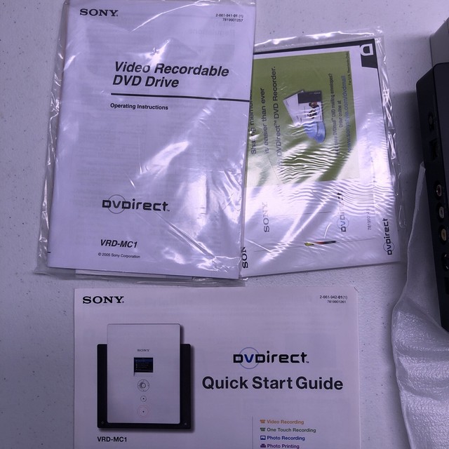 Sony Vrd-mc1 Standalone DVD Recorder DVDirect for sale online | eBay