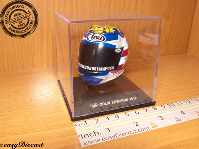 COLIN EDWARDS MOTO-GP ARAI HELMET 1/5 2012 MINT!!! | eBay