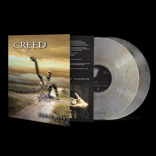 Creed Human Clay SPOTIFY Black & Gold Marble Vinyl Record 2LP /500 New ...