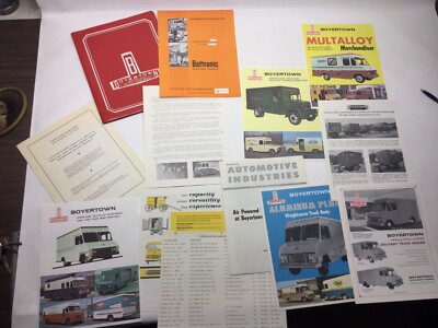 1970S Boyertown Auto Body Works Multalloy Delivery Truck Body Brochure ...