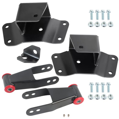 4" Rear Drop Hanger Shackle Lowering Kit For 1988-1998 Chevy Silverado ...