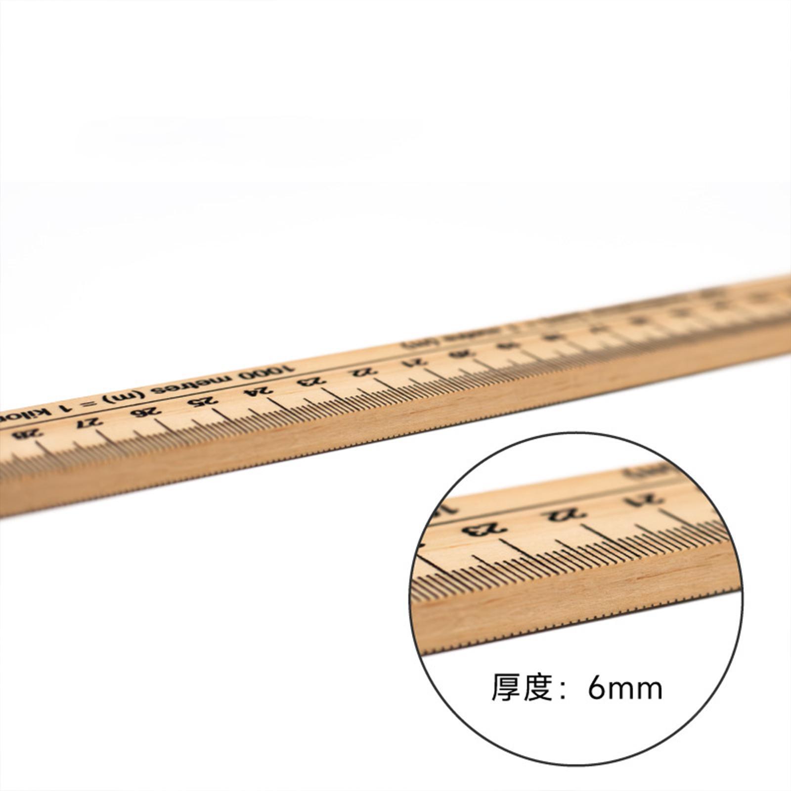 Meter Sticks Ruler Measuring Wooden 1M Gadget Clothing DIY ...