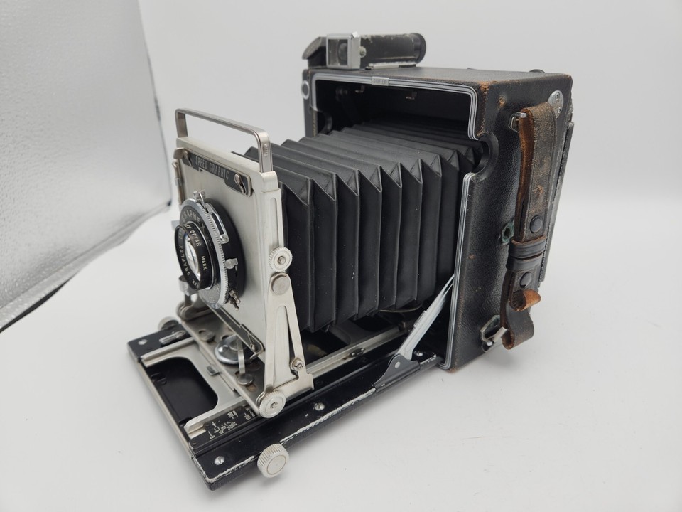 Graflex Speed Graphic 4x5 Large Format Press Camera Optar 135mm F4.7 ...