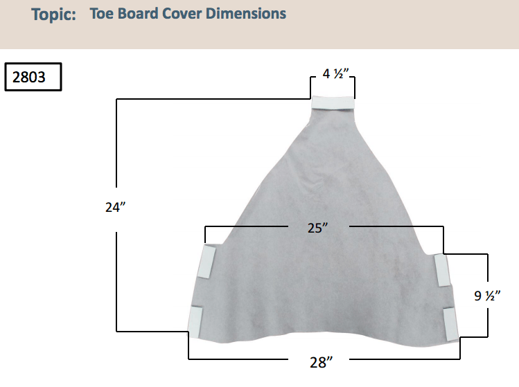 Marus Toe Board Cover, DC1690 & DC1535, DCI 2803 | eBay