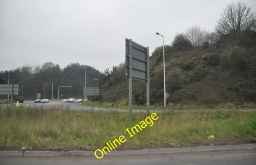 Photo 12x8 Exeter : M5 Junction 30 Sandy Gate/SX9691 The M5 at Junction ...