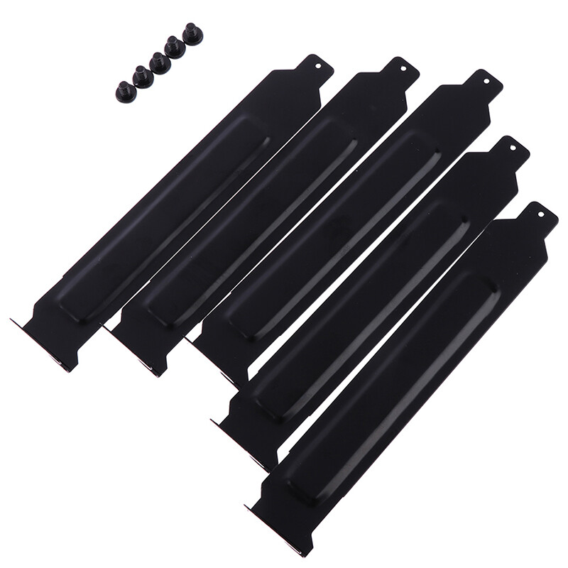 5pcs/lot Black metal slot covers dust filter blanking plate for PCI ...