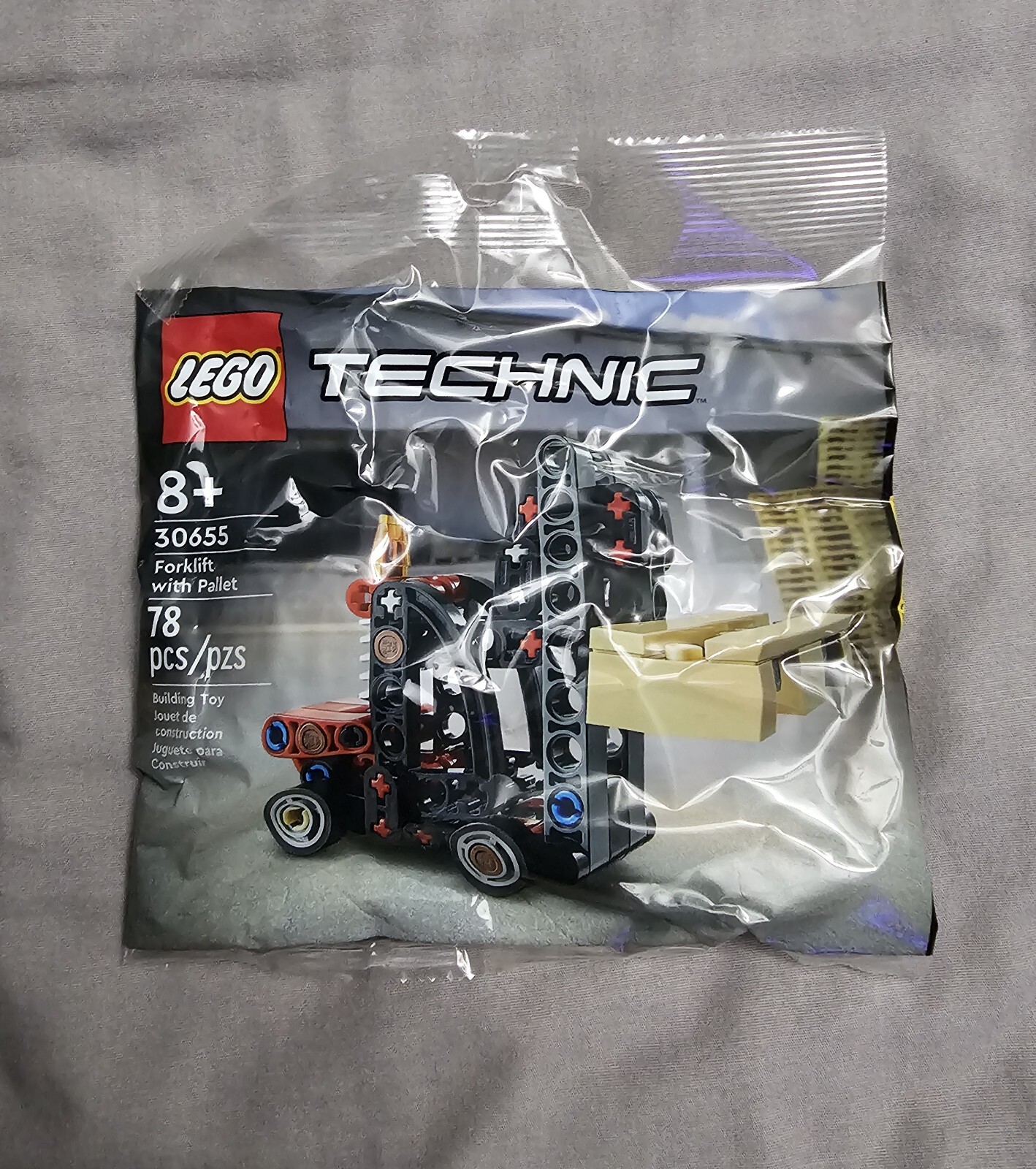 LEGO Technic Poly Bag 30655 Forklift with Pallet. NEW/SEALED/IN HANDS ...