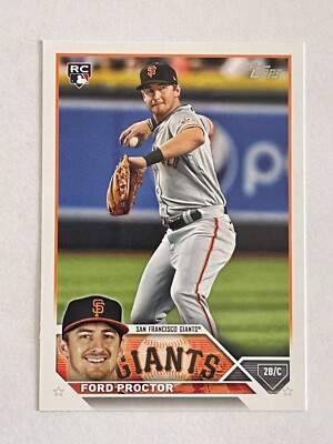 2023 TOPPS FORD PROCTOR #472 ROOKIE 2B SAN FRANCISCO GIANTS BASEBALL ...